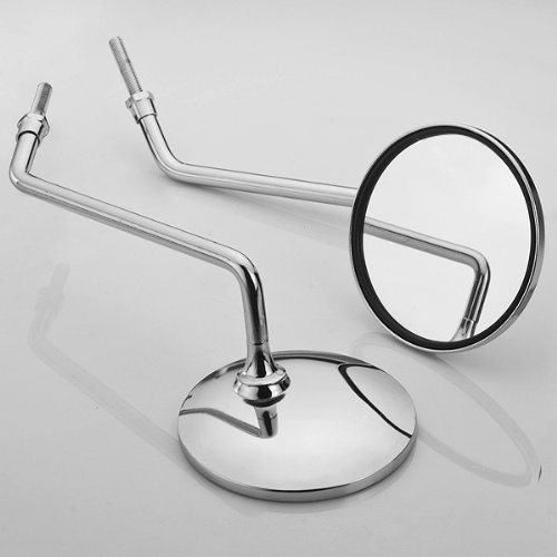 2x Clear Vision Custom Chrome Aluminum 4 Round 8mm Handlebar Mount